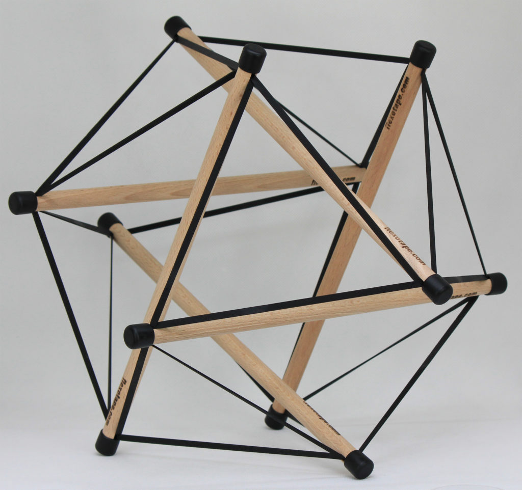 Tensegrity-rubber bands black | flexotape®