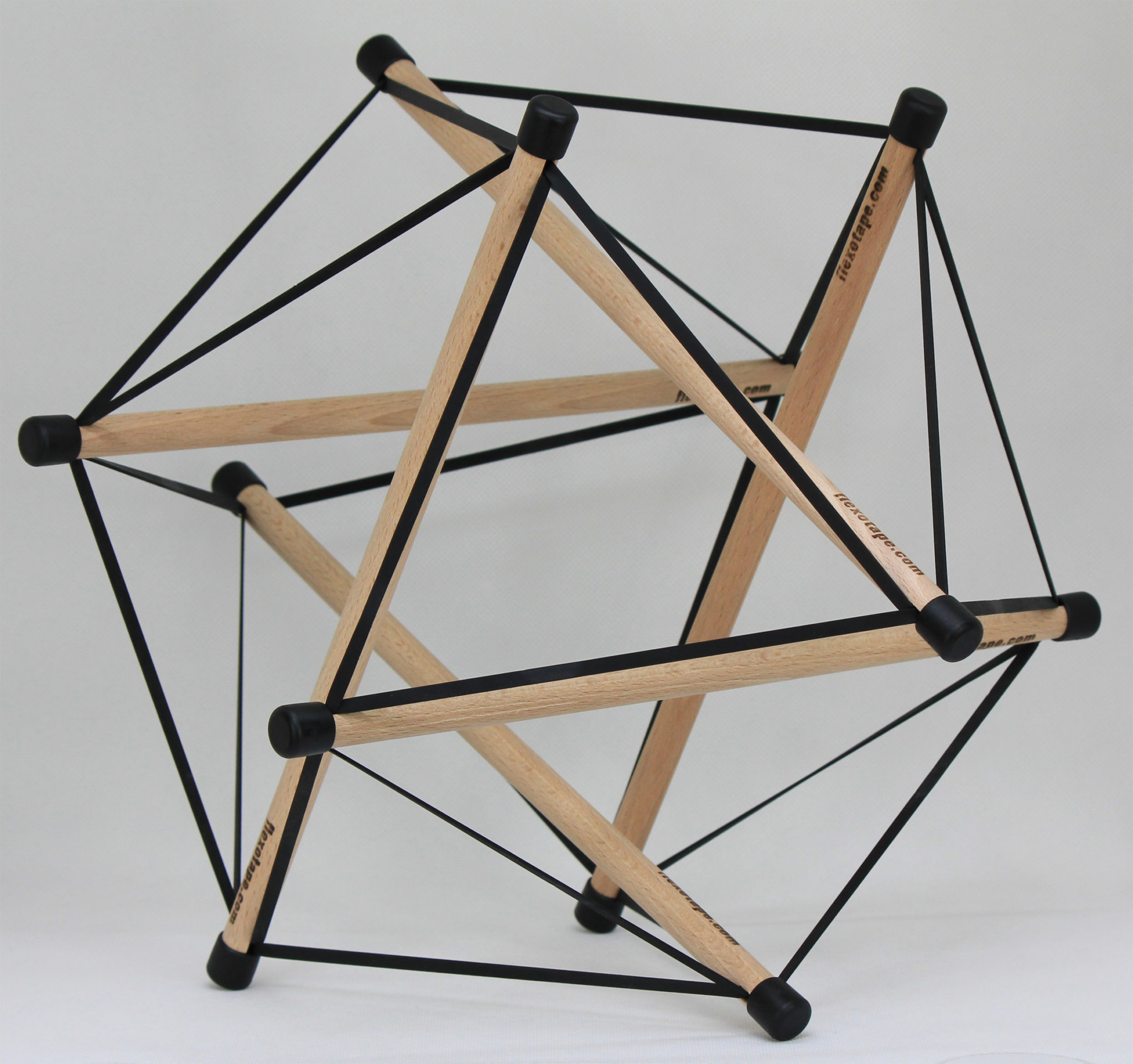 Tensegrity-rubber bands black | flexotape®