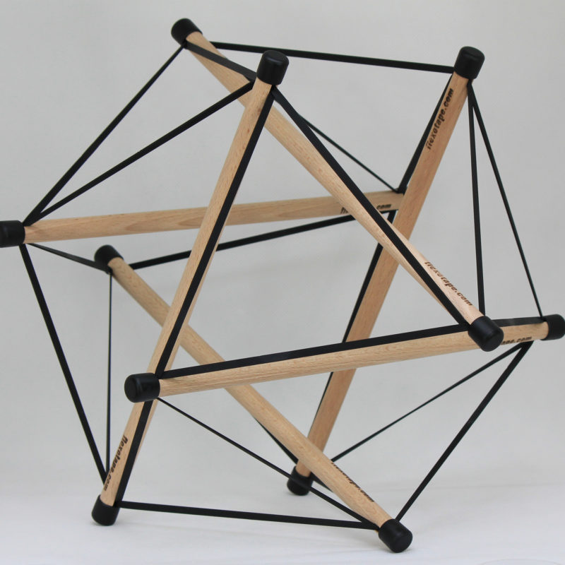 Tensegrity-rubber bands black | flexotape®